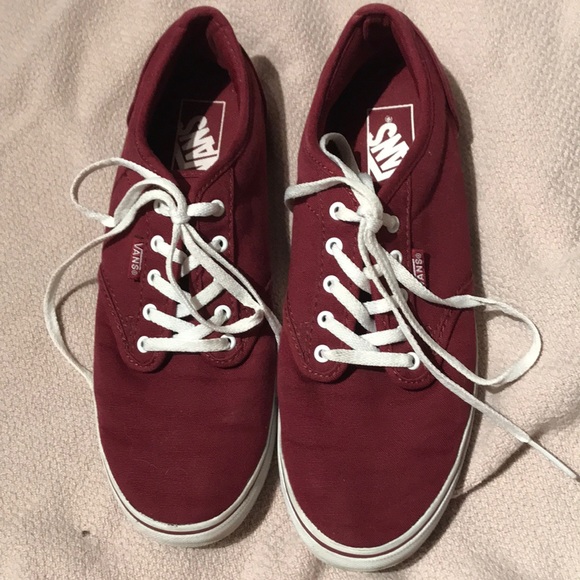 Vans | Shoes | Maroon Vans | Poshmark
